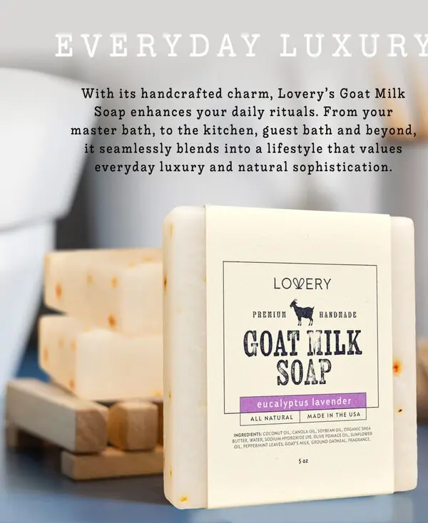 LOVERY 3-pc. Goat Milk Soap Bars Set