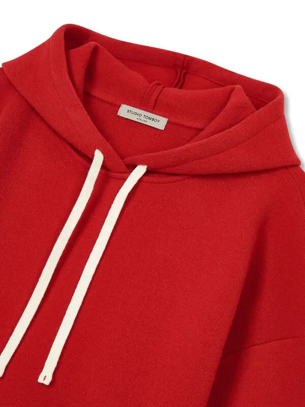 STUDIO TOMBOY Knitted Drawstring Hoodie