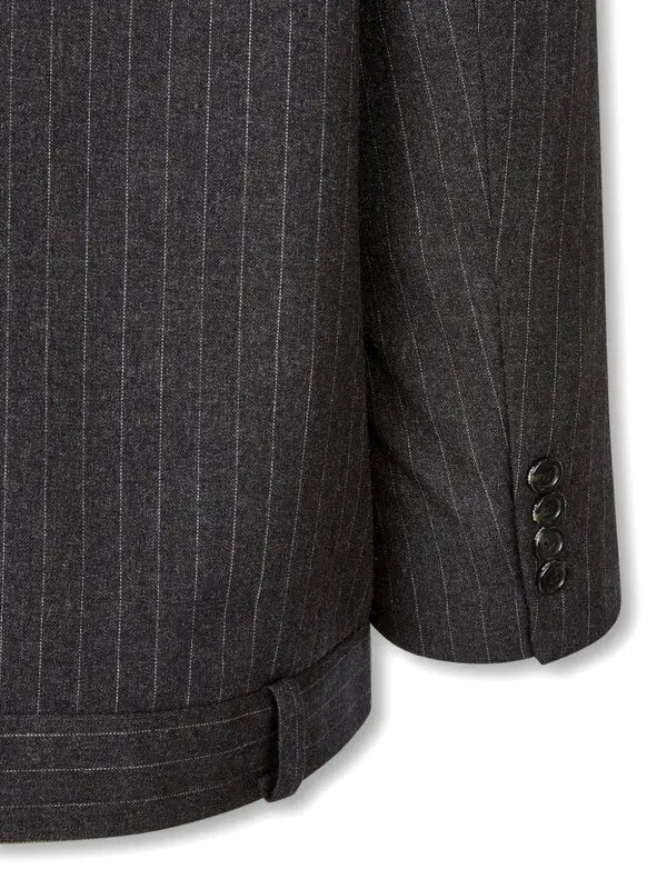 STUDIO TOMBOY Pinstriped Double-breasted Blazer