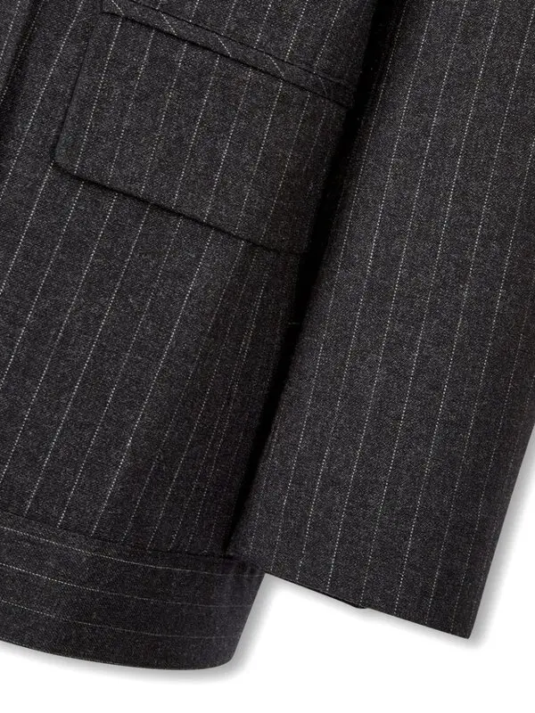 STUDIO TOMBOY Pinstriped Double-breasted Blazer