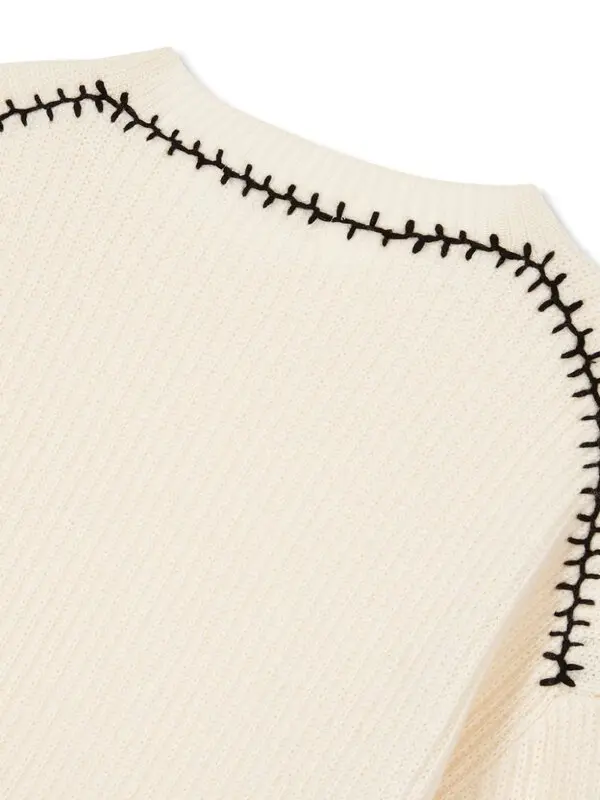 STUDIO TOMBOY Decorative Stitching Jumper
