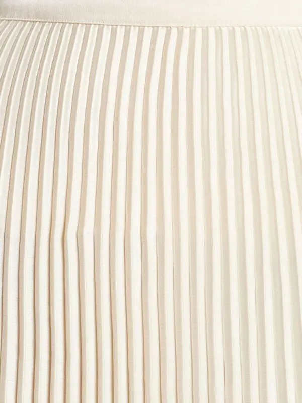 L'IDEE Gala Pleated Floor-length Skirt - Neutrals