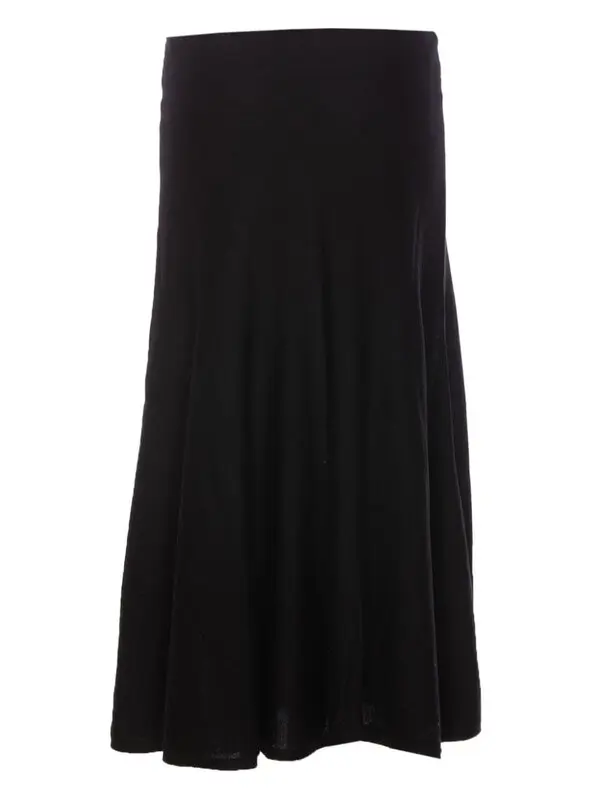 Khaite Mayu Mid-length Skirt - Black