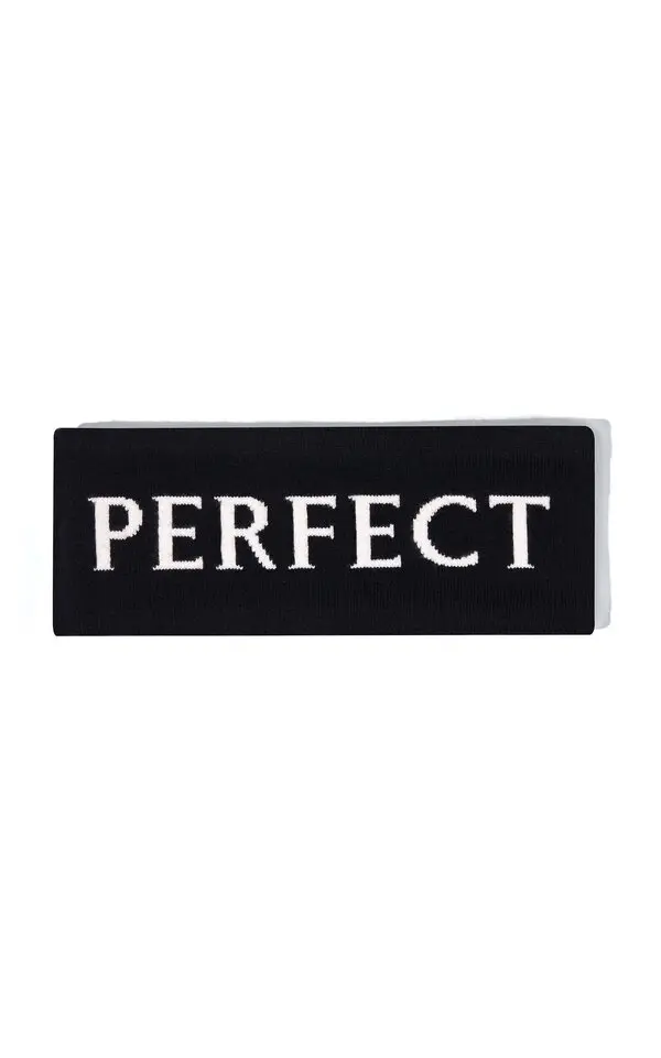 Perfect Moment Knit Headband - Black