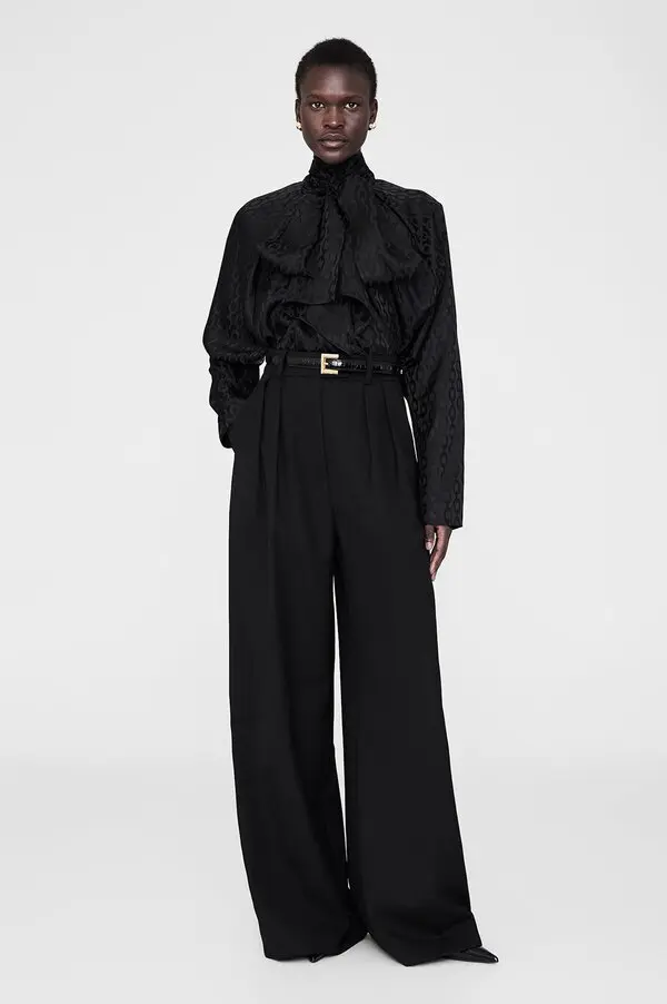 ANINE BING Rachel Top - Black Link