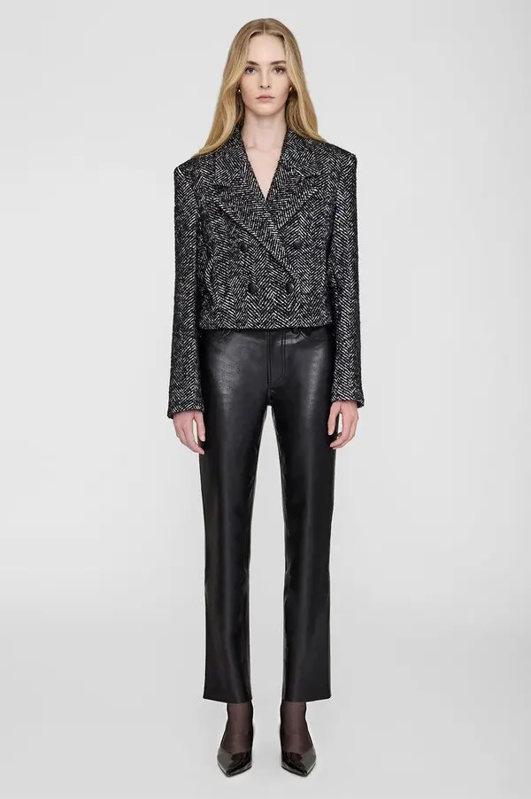 ANINE BING Vienna Herringbone Blazer