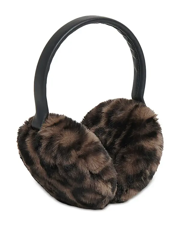 Apparis Esme Faux Fur Earmuffs - Dark Leopard