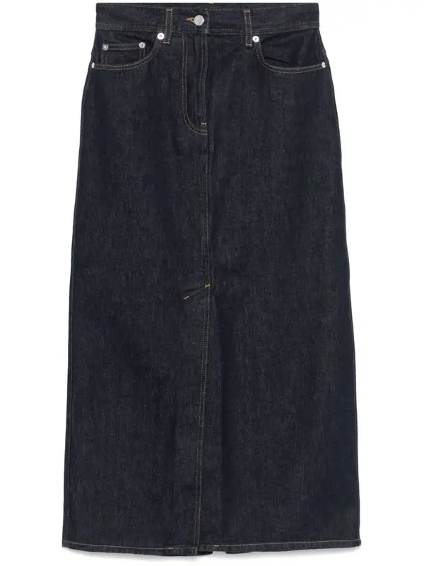 Loulou De Saison Rona Midi Skirt - Blue