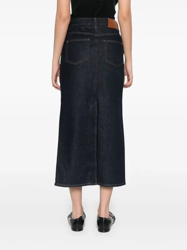 Loulou De Saison Rona Midi Skirt - Blue