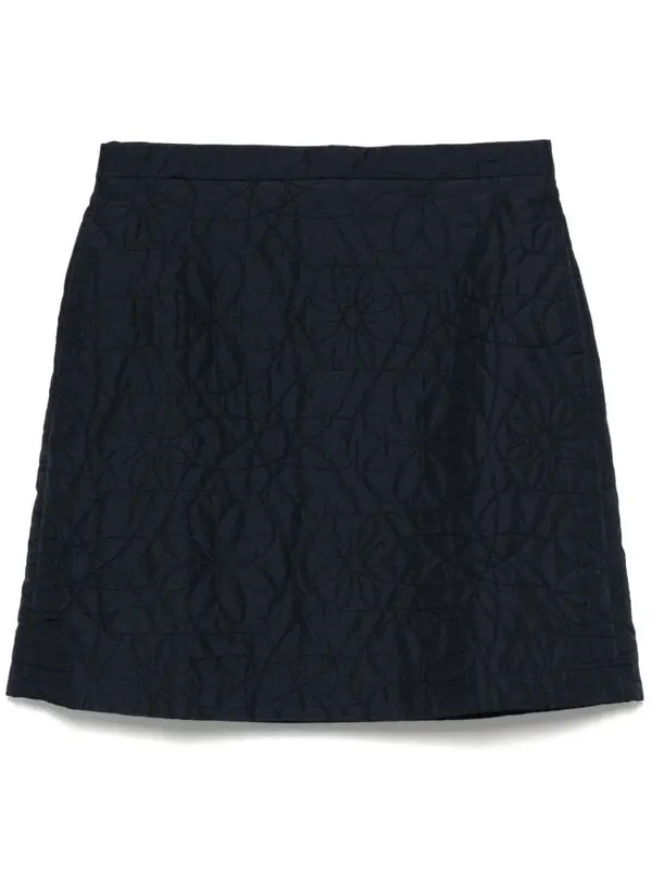 Maison Kitsuné Quilted Mini Skirt