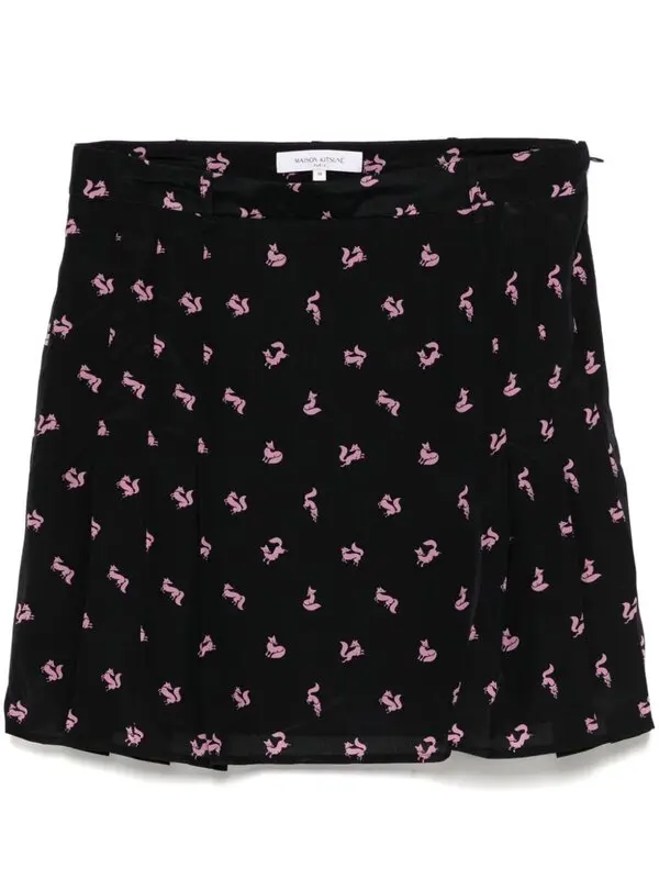 Maison Kitsuné Pleated Mini Skirt