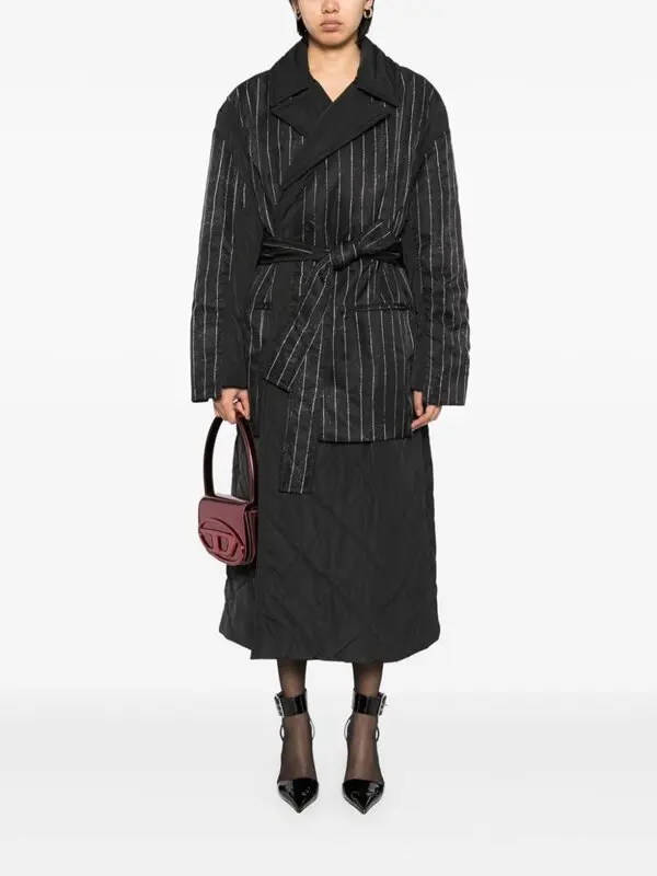 JEAN PAUL GAULTIER Striped Padded Coat