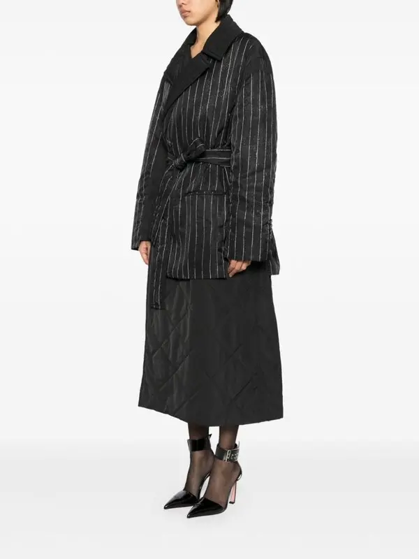 JEAN PAUL GAULTIER Striped Padded Coat