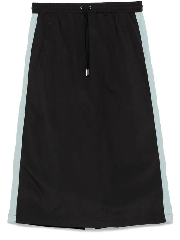 Maison Kitsuné Flash Fox Long Skirt - Grey