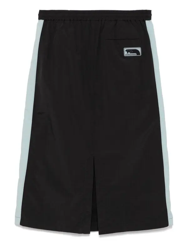 Maison Kitsuné Flash Fox Long Skirt - Grey