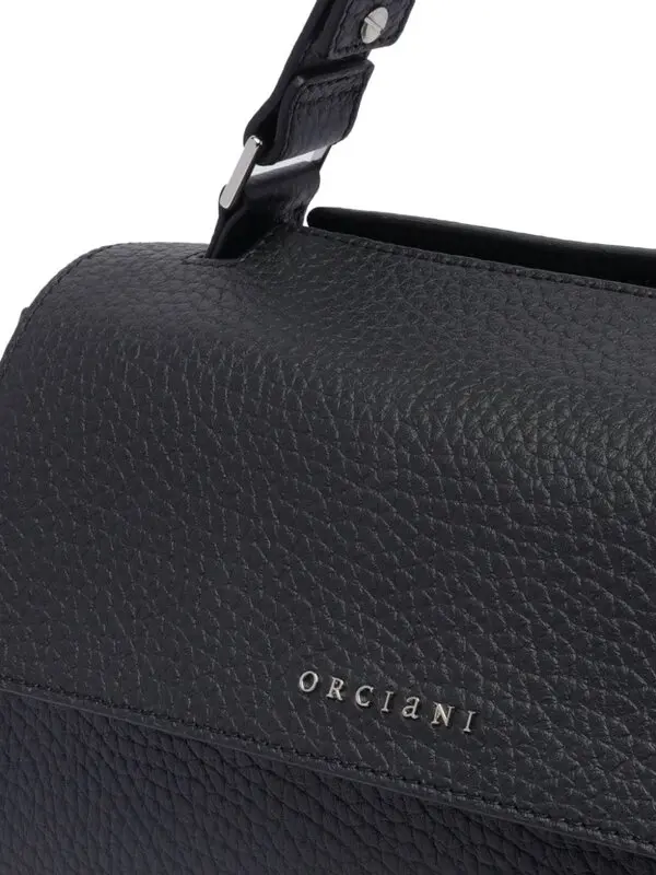 ORTIGNI Sveva Longuette Tote Bag - Black