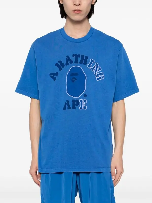 A BATHING APE Garment-dye College T-shirt