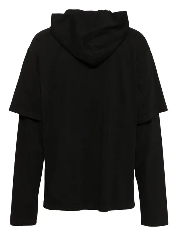 We11Done Teddy Bear Layered Hoodie