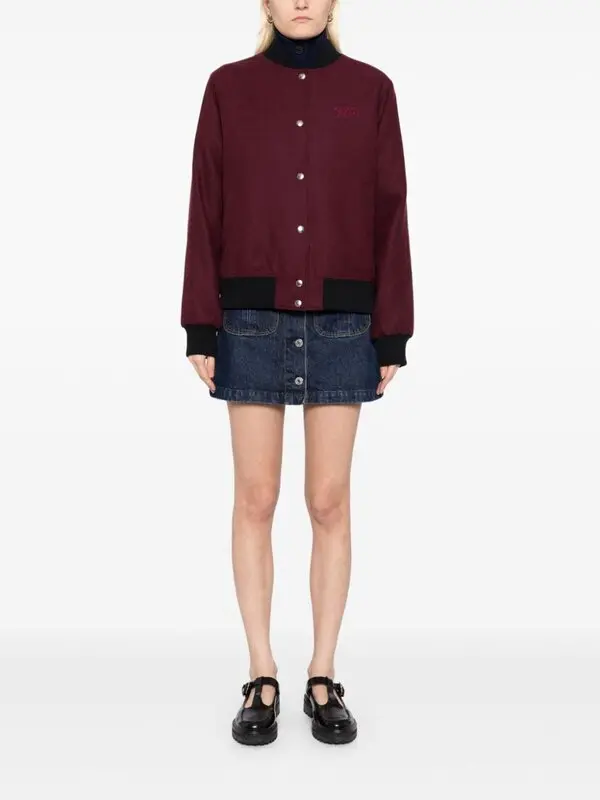 Maison Kitsuné Teddy Blouson - Red