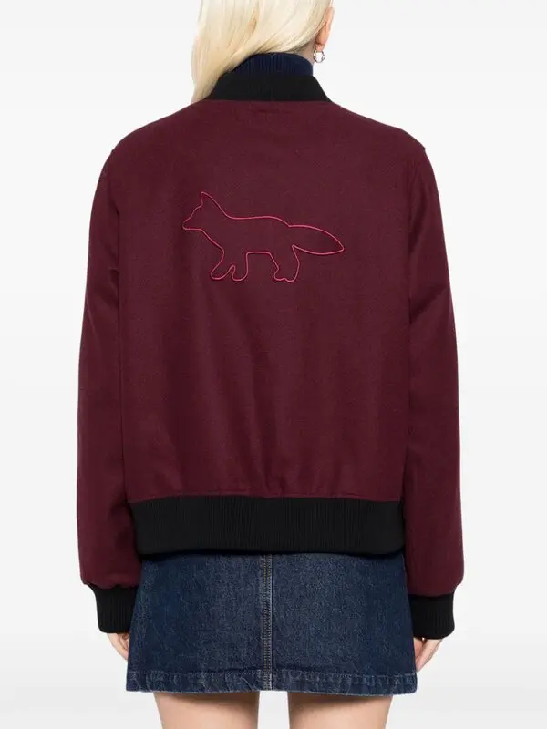 Maison Kitsuné Teddy Blouson - Red