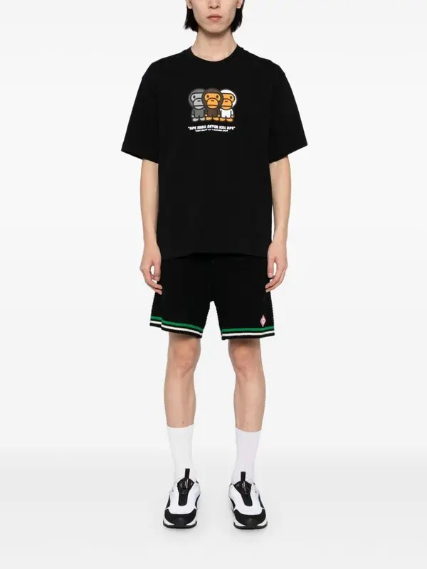 A BATHING APE Baby Milo Relaxed Fit Tee