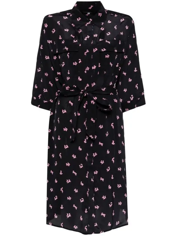 Maison Kitsuné Double Pocket Shirt Dress