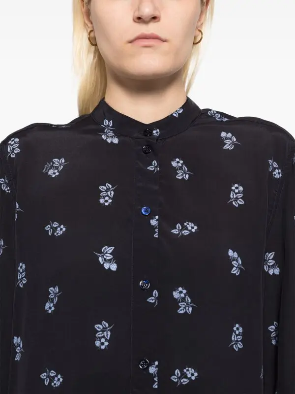 Maison Kitsuné Stand Collar Shirt