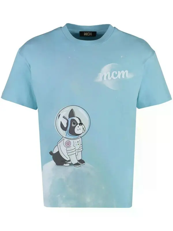 Mcm Graphic-print T-shirt - Blue