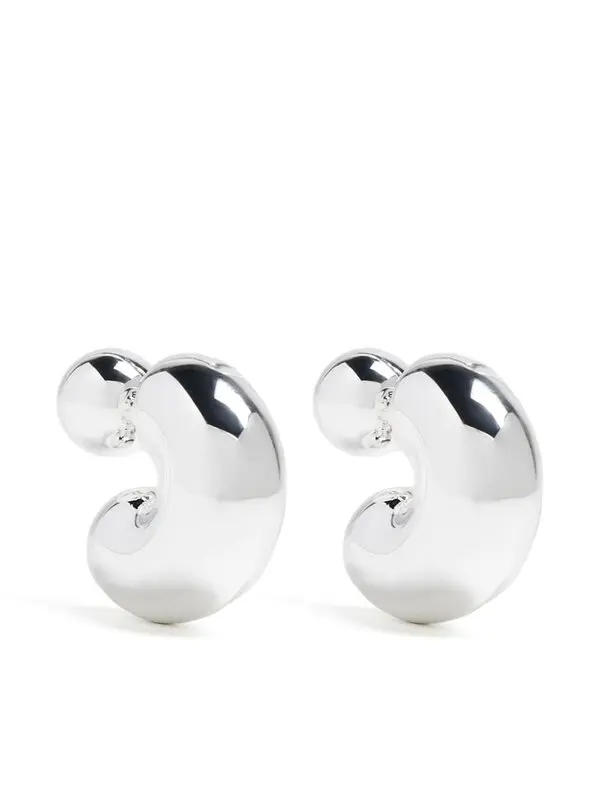 Jenny Bird Tome Medium Hoop Earrings - Silver