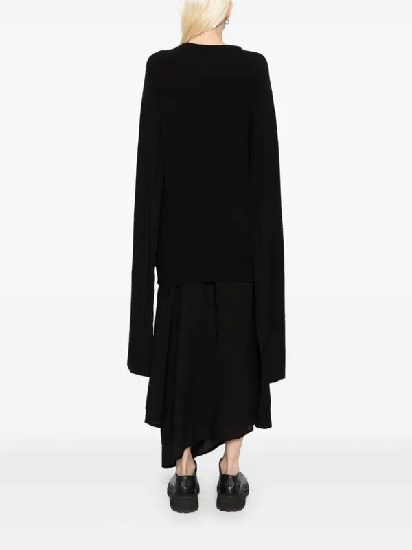 Yohji Yamamoto Layered Hanging Sleeves Top