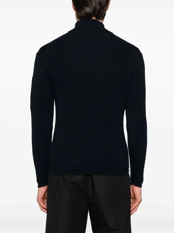 C.P. COMPANY Lens-detail Sweater - Blue