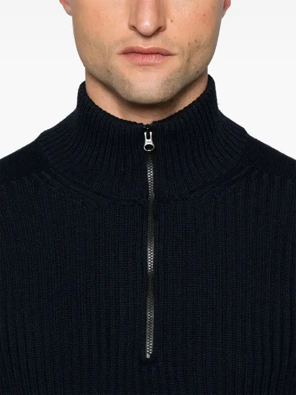 C.P. COMPANY Lens-detail Sweater - Blue