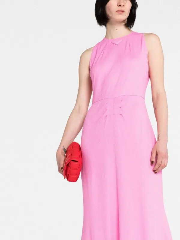 Prada Triangle Logo Maxi Dress