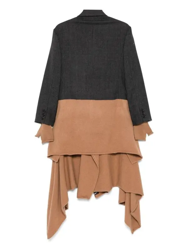Undercover Panelled Wool Coat