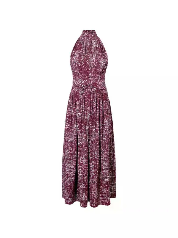 Proenza Schouler Lola Halterneck Dress - Red