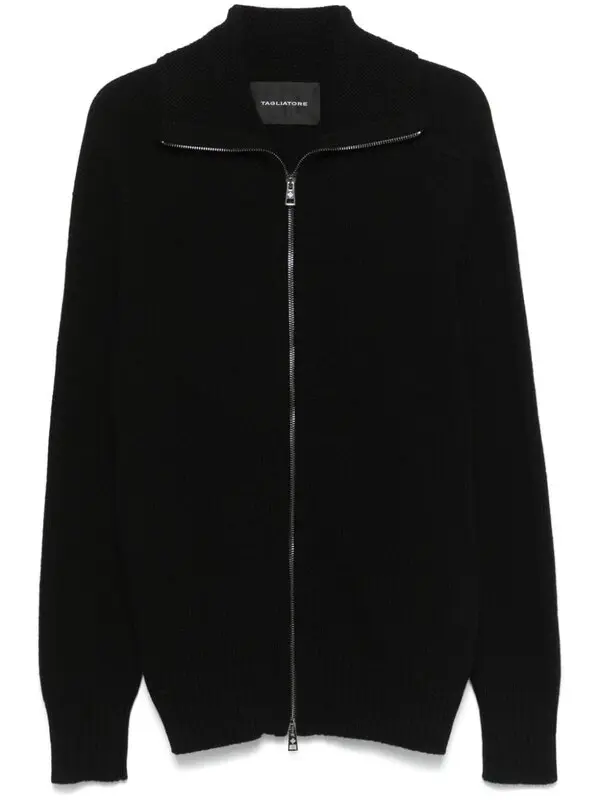 Tagliatore Kaleb Cardigan - Black