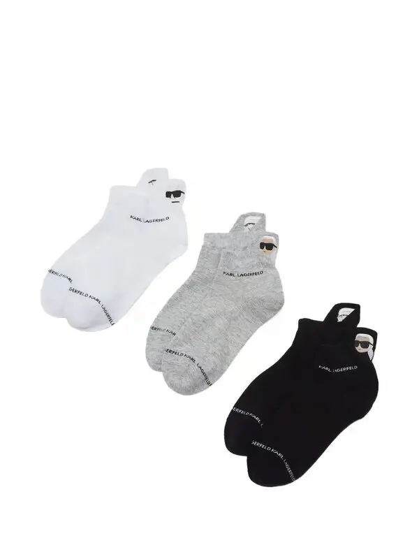 Karl Lagerfeld Logo Socks - Black