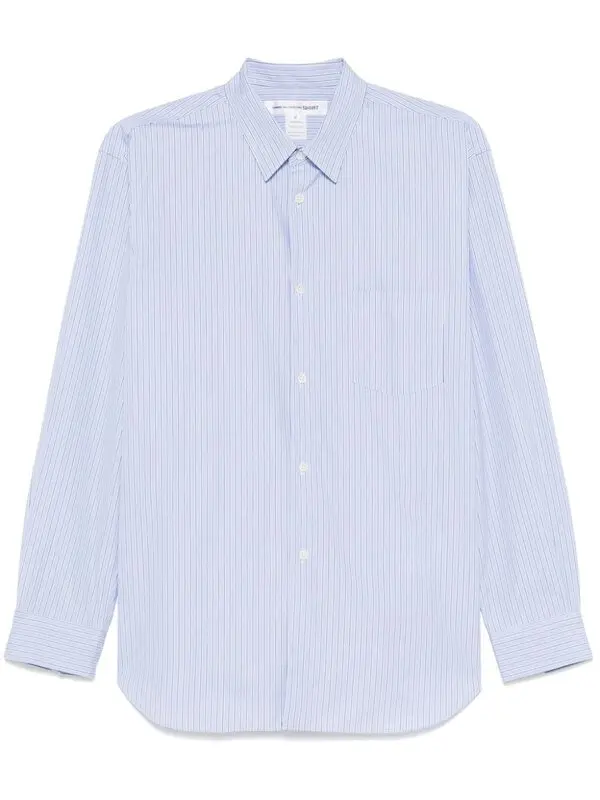 Comme Des Garçons Striped Shirt - Blue