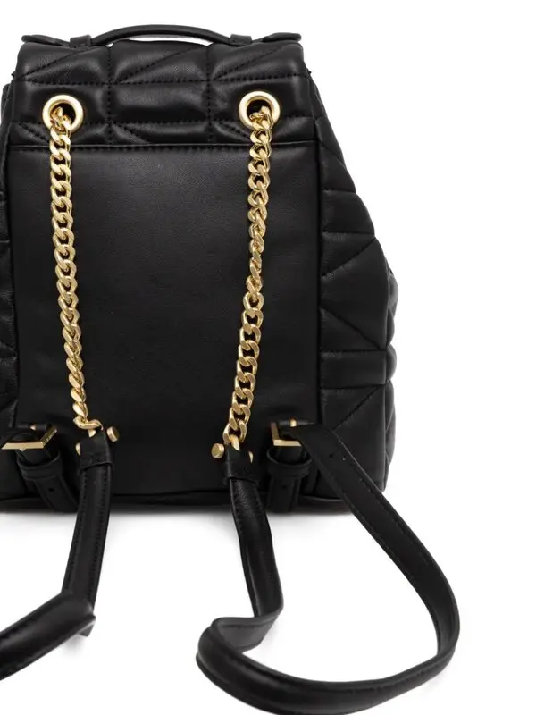 Karl Lagerfeld Small Quilted Backpack - Black | Editorialist display picture 1