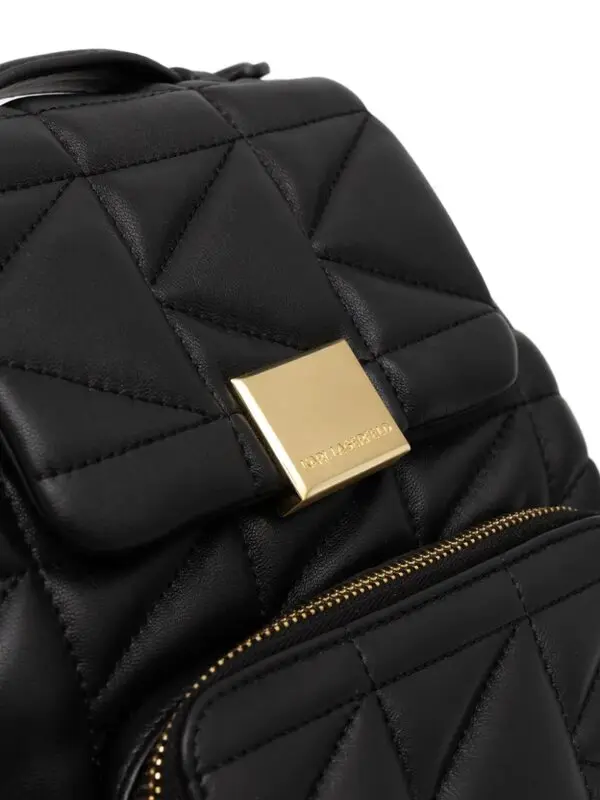 Karl Lagerfeld Small Quilted Backpack - Black | Editorialist