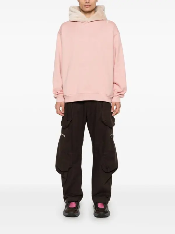 Marni Faux Fur-detailed Hoodie - Pink