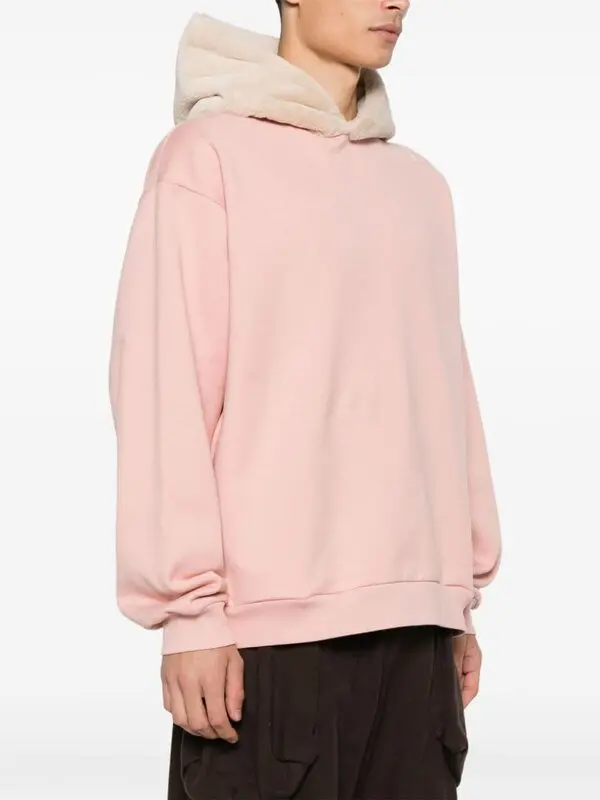 Marni Faux Fur-detailed Hoodie - Pink