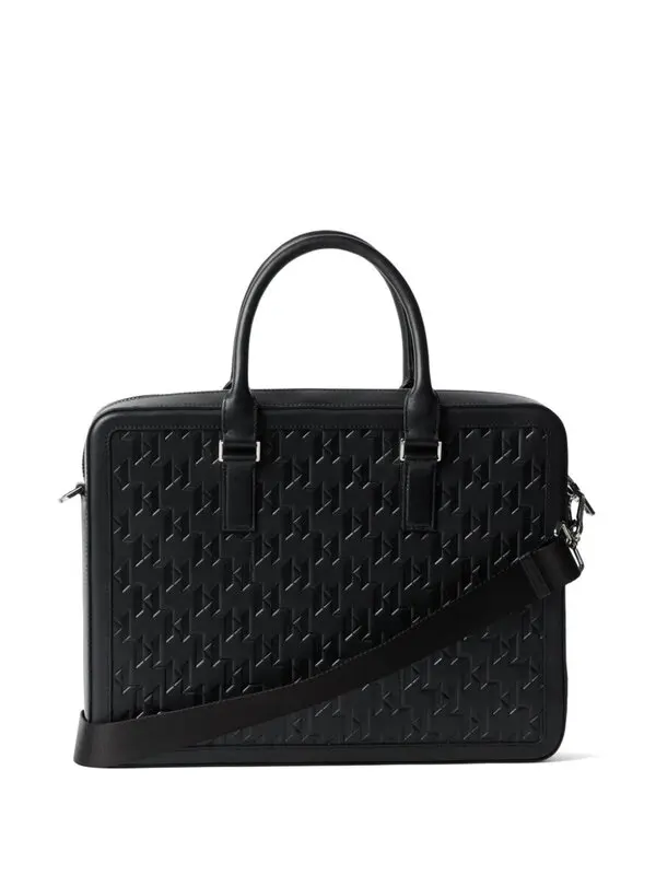 Karl Lagerfeld K/loom Leather Briefcase - 999