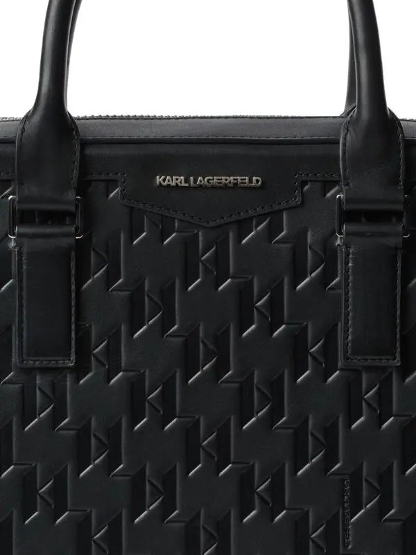 Karl Lagerfeld K/loom Leather Briefcase - 999