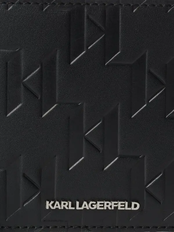 Karl Lagerfeld Small K/loom Bi-fold Leather Wallet