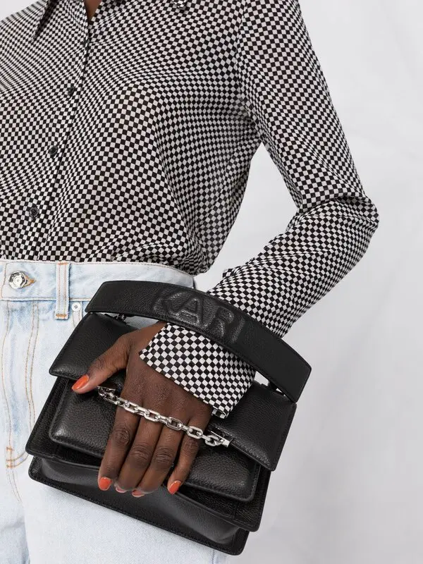 Karl Lagerfeld K/seven Grainy Leather Shoulder Bag