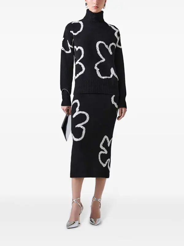 Carolina Herrera Floral-embroidered Jumper