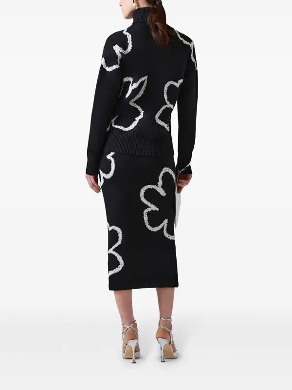 Carolina Herrera Floral-embroidered Jumper