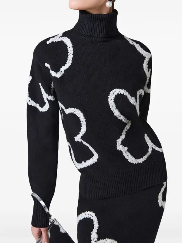 Carolina Herrera Floral-embroidered Jumper