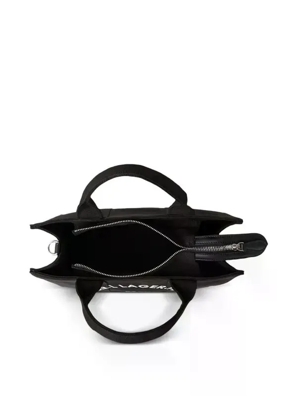 Karl Lagerfeld Medium Rue St-guillaume Square Tote Bag - Black